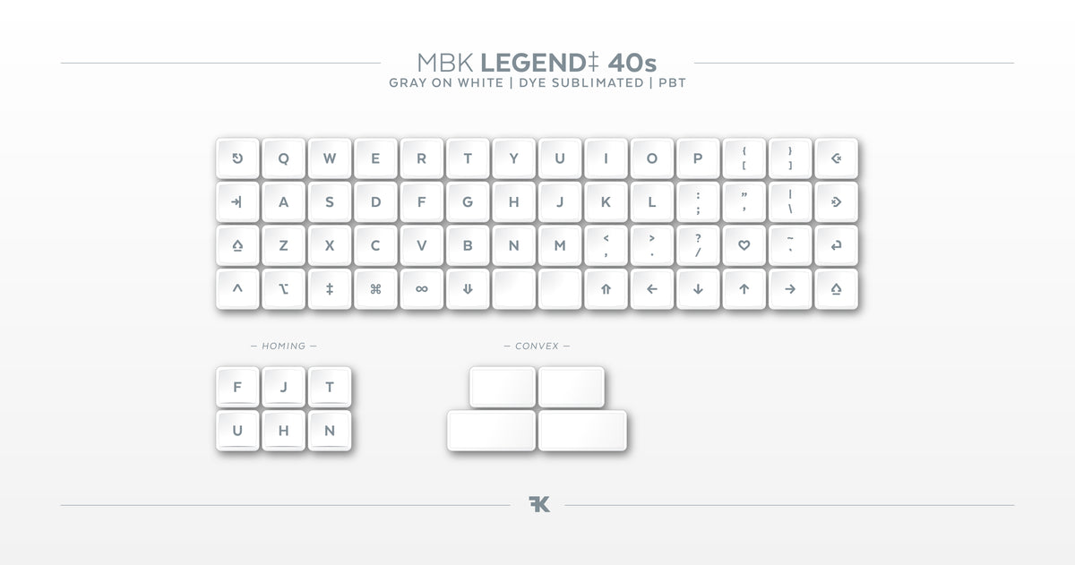 MBK Legend 40s Keycaps – Little Keyboards